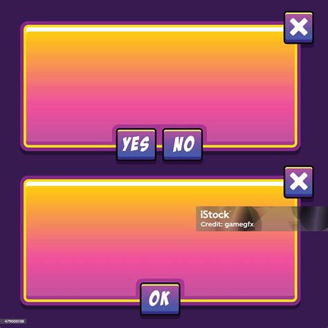 Space Game Interface Panels Ui Buttons Stock Illustration Download Image Now 2015 Badge