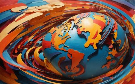 Premium Ai Image Abstract Globe