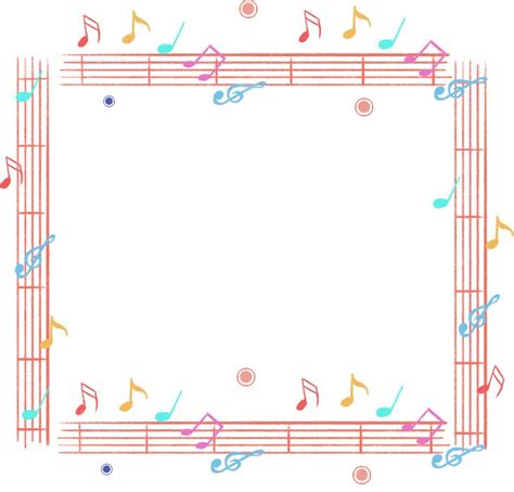 사각형 음표 일러스트 테두리 뮤지컬 표기법 지팡이 노트 Png 일러스트 및 Psd 이미지 무료 다운로드 Pngtree
