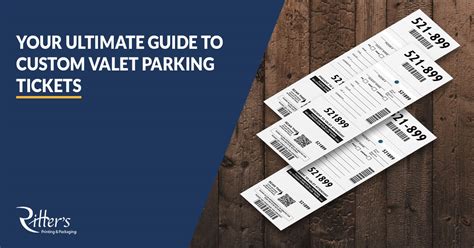 Design The Best Custom Valet Parking Tickets Today