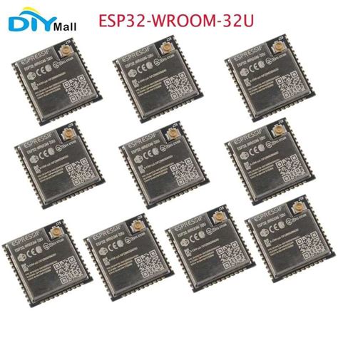 Communication Equipment 10pcslot Esp32 Wroom 32u Wifi Bt Ble Module 4mb Flash Espressif