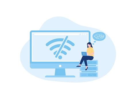Premium Vector Network Troubleshooting On A Computer Trending Concept Flat Illustration