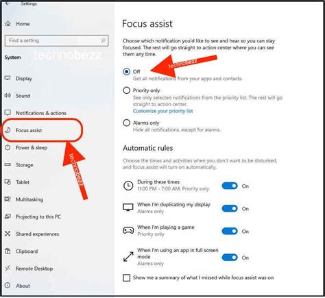 How To Enable Focus Assist In Windows 10 Technobezz