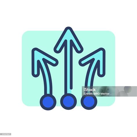 Artificial Intelligence Arrows Thin Line Icon Stock Illustration Download Image Now