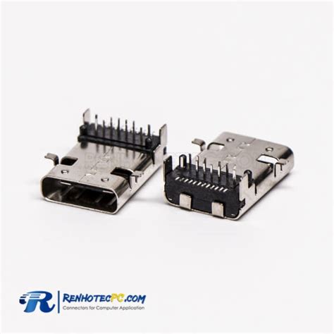 Female Right Angled Usb Type C Smt And Dip Renhotecpc Com