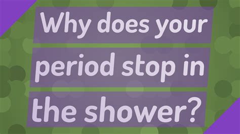 Can I Take A Shower When On My Period At Donna Pace Blog