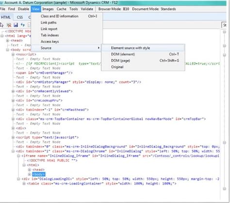 Css Styling Web Resources In Dynamics Crm 2016 Supported Stack Overflow