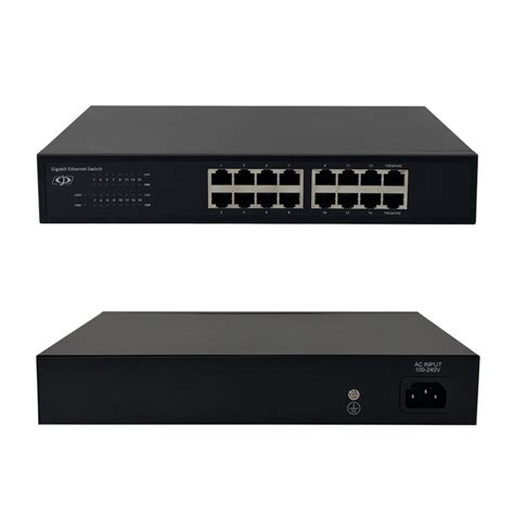 16 Port 10 100 1000mbps Gigabit Ethernet Network Switch Desktop Wall
