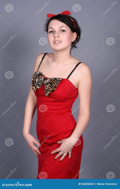 Sexy Meisje Stock Foto Image Of Verhogen Open Gebaar