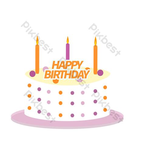 만화 손으로 그린 생일 케이크 일러스트 Png Psd 무료 다운로드 Pikbest
