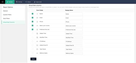 Reports Creating Reports Zoho Forms