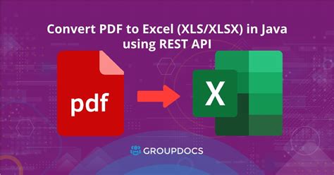 Java에서 Pdf를 Excel로 변환 단계별 가이드