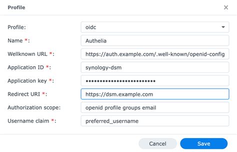 Synology DSM Integration Authelia