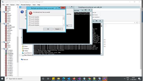 Getting IOConsole Updater Error When Executing Test More Time By Pounting To Virtual Server