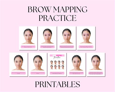 Brow Mapping Practice Brow Mapping Tutorial Brow Mapping Lesson Step By Step Workbook