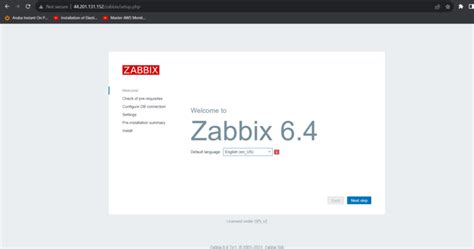 Setup Install The Zabbix Server For Monitoring The EC2 DS