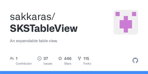 Github Sakkaras Skstableview An Expandable Table View