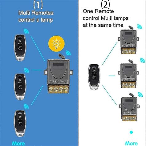 433mhz Wireless High Power Remote Control Switch Ac 220v240v110v 30a