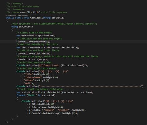 Sharepoint Client Side Object Modelcsom Managed Get List Fields