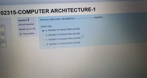 Solved COMPUTER ARCHITECTURE Equation Question Chegg