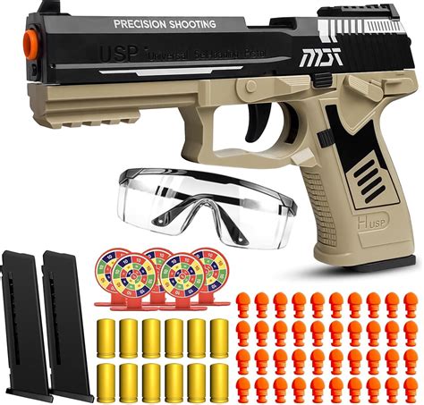 Toy Gun With Automatic Reloading Rebound Shell Ejecting And