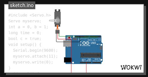 Servo Back And Forth No Delay Wokwi Esp32 Stm32 Arduino Simulator