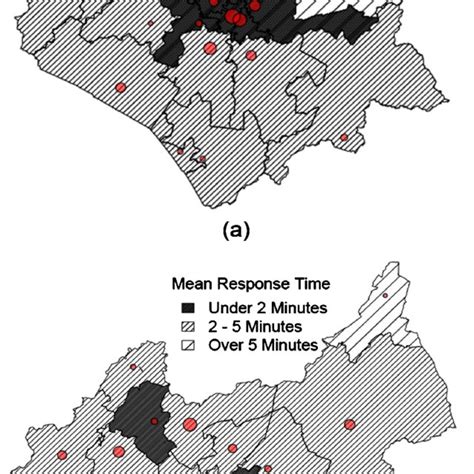 A Map Of Demand Allocation And Catchment Areas Based On The Ttw Download Scientific Diagram