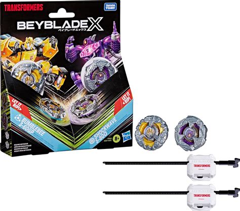 Beyblade X And Transformers Collab Bumblebee 3 60gp Vs Shockwave 5 80o 2 Takara Tomy Tops 2
