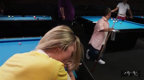 Naughty Spinner Takes Deep Cocking In The Pool Hall Jeannie Pepper