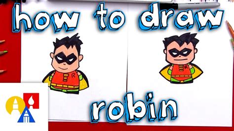 How To Draw Cartoon Robin Youtube