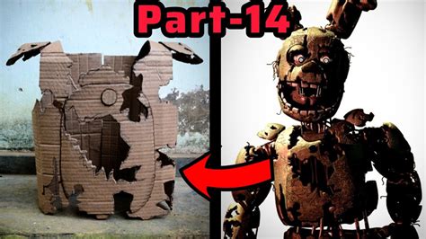 How To Make Springtrap Body With Cardboard Part 14 Fnaf Cosplay Tutorial Youtube