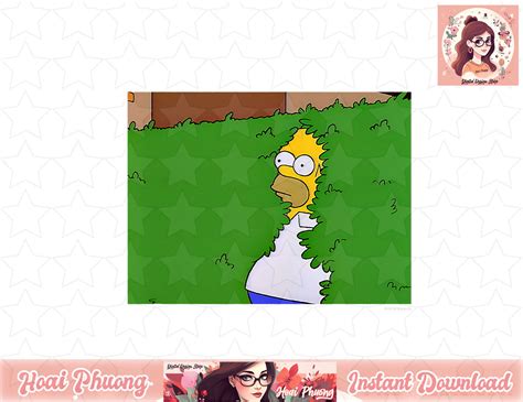 The Simpsons Homer Simpson Into The Bushes V1 Png Instant D Inspire