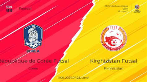 République De Corée Futsal Vs Kirghizistan Futsal 2024 04 22