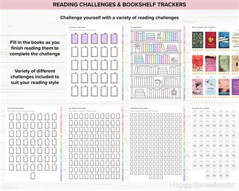 Digital Reading Journal Digital Reading Planner Reading Etsy