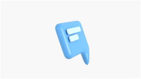 Chat Bubble D Model TurboSquid