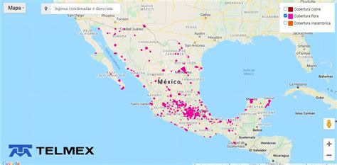 Cobertura Telmex Cobertura De Fibra Óptica Mapas De Cobertura Nacional