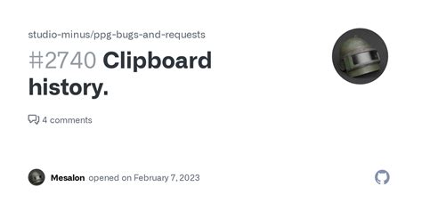 Clipboard History Issue Studio Minus Ppg Bugs And Requests GitHub