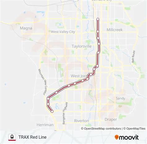 Trax Red Line Route Schedules Stops And Maps To Central Pointe Updated