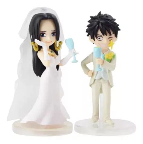 Figuras Boda Luffy Y Boa Hancock One Piece Recién Casados