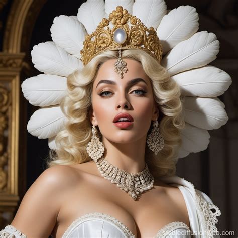 Blonde Aphrodite Gazing Forward Stable Diffusion Online