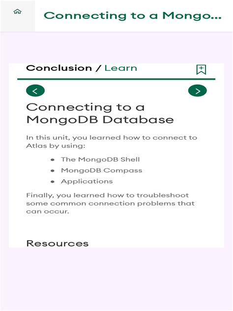 Connecting To A Mongodb Database Smartbridge Learn Mongodb Pdf
