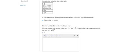 Solved Consider The Following Data In The Table Is The