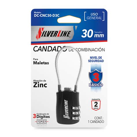 Candado De Combinación Silverline Dc Cnc30 D3c 3 Dígitos Rosa Office Depot Mexico