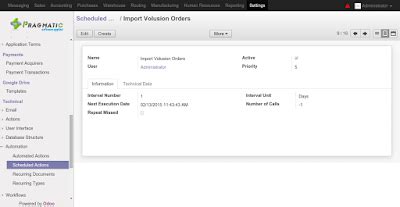 Odoo OpenERP Volusion Connector Pragmatic Techsoft