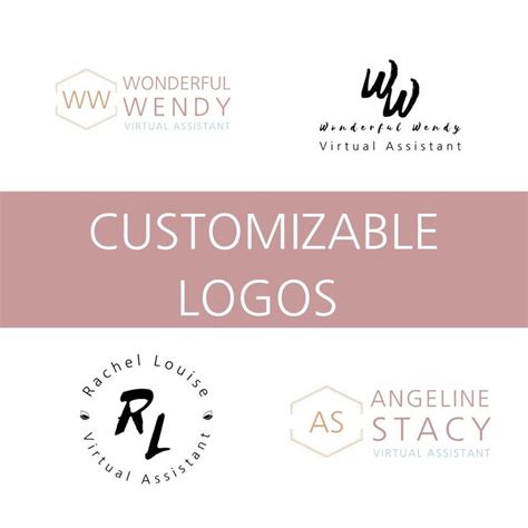 6 Virtual Assistant Business Logos Logo Canva Template For Virtual