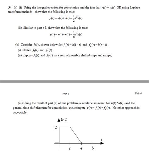 Solved A I Using The Integral Equation For Chegg