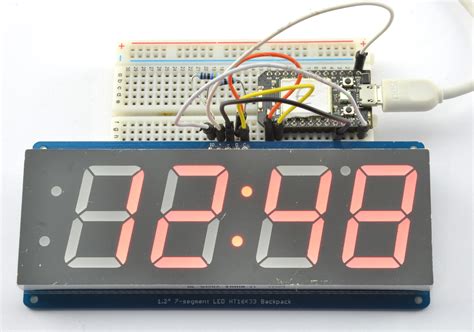 dr monk s diy electronics blog a simple led clock using spark core or