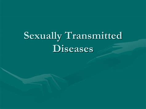 Ppt Sexually Transmitted Diseases Powerpoint Presentation Free