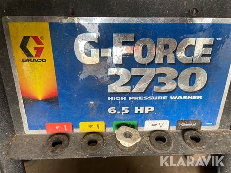 Højtryksrenser Graco G Force 2730 Middelfart Klaravik Aukt