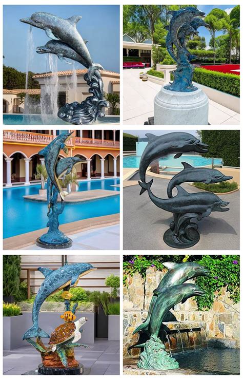 Bronze Life Size Garden Dolphin Statues Youfine Bronze Sculpture